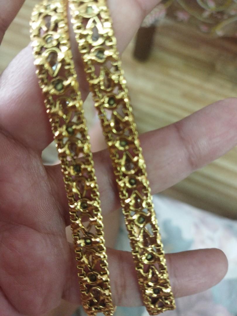 Gold Plated Anklets Womens Fashion Jewelry And Organisers Anklets On Carousell