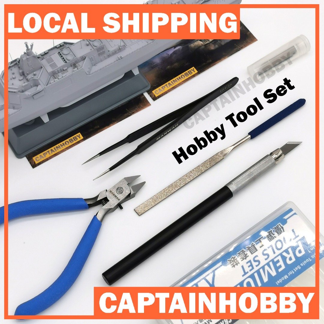 Hobby Tools Set 5 Pcs including Side Cutter/ Hobby Nipper Design Knife ...