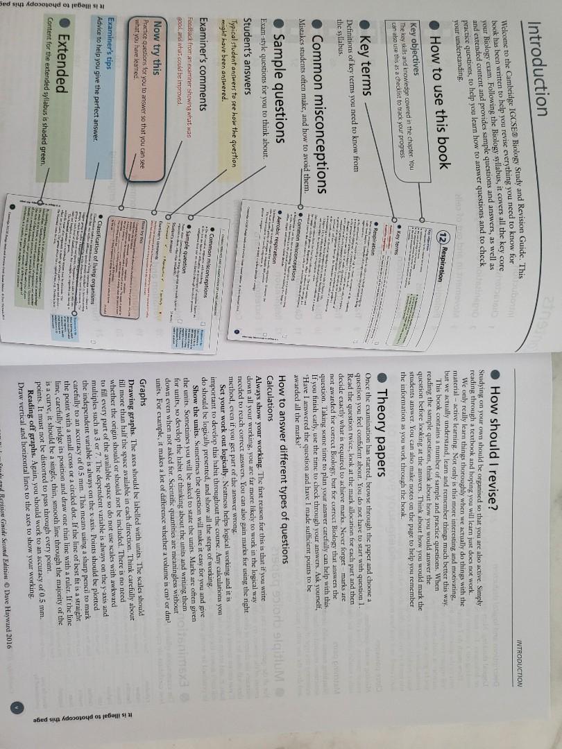 IGCSE Biology Study and Revision Guide, Hobbies & Toys, Books ...