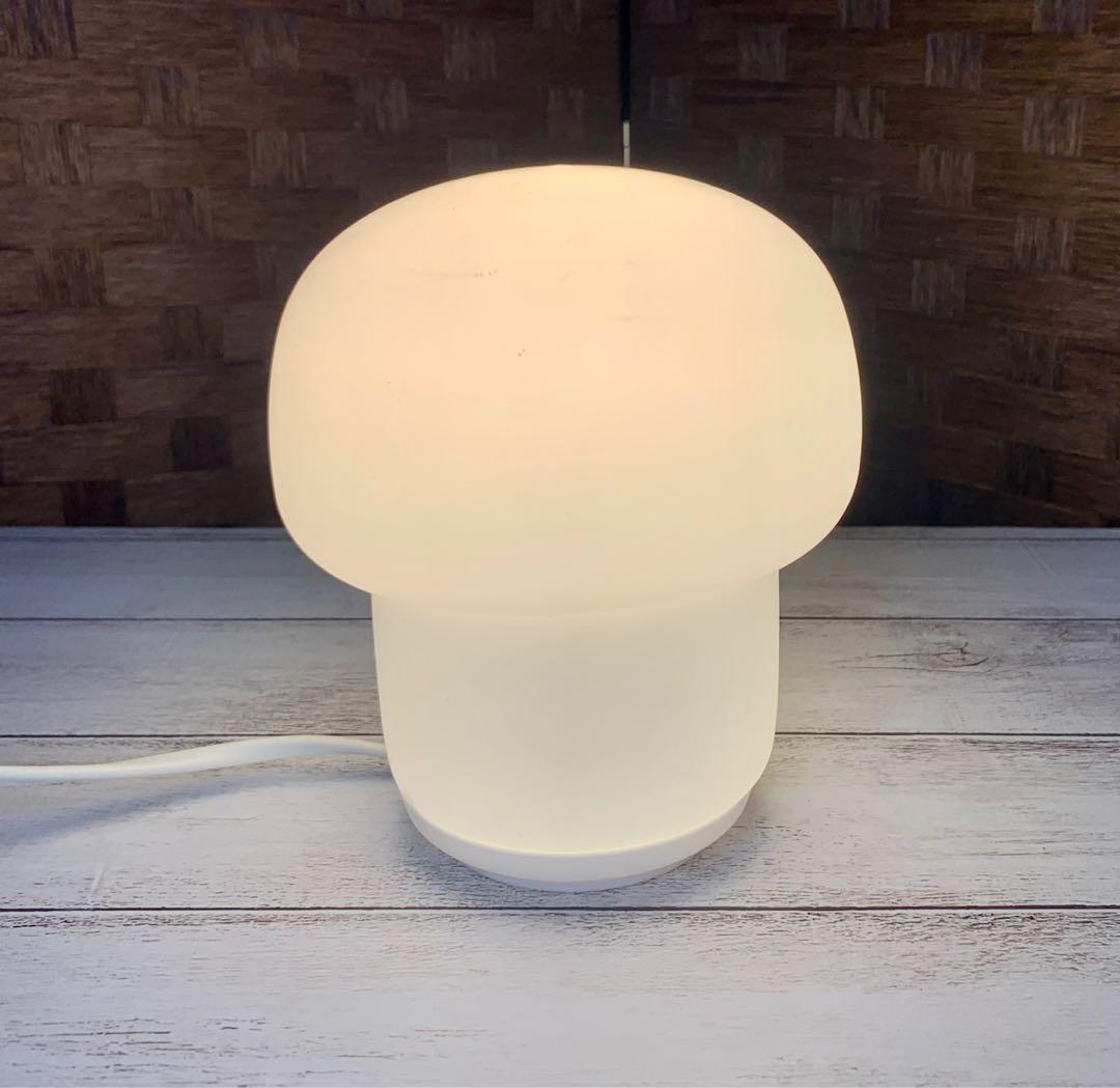 Ikea TOKABO Table lamp, glass opal white, Furniture & Home Living ...