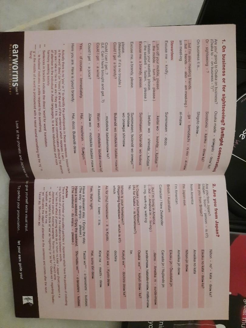 Japanese Learning CD with booklets, Hobbies & Toys, Books & Magazines ...