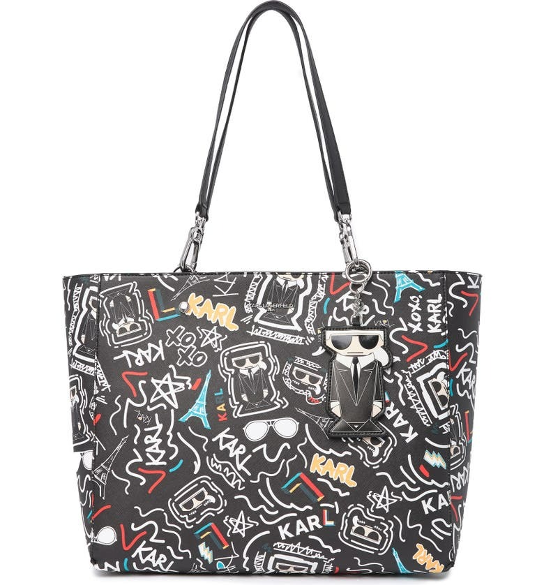Karl Lagerfeld Paris Adele Tote BLACK, Women's Fashion, Bags & Wallets, Tote Bags on Carousell