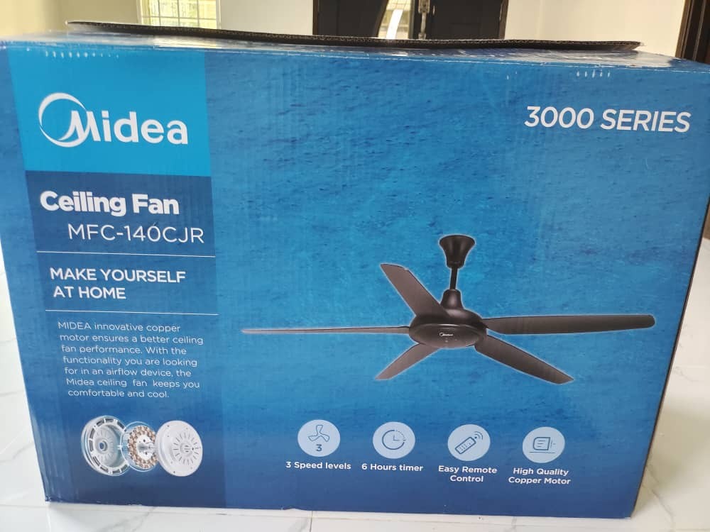 KIPAS SILING MIDEA, Furniture & Home Living, Lighting & Fans, Fans on ...