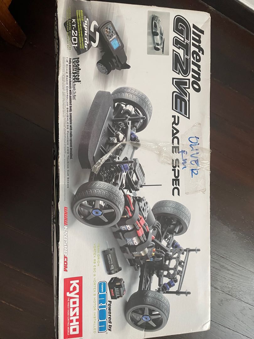 Kyosho Inferno GT2 VE remote control car Audi Sport R8, Hobbies & Toys ...