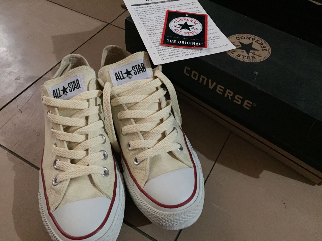 Legit Converse All Star Ox unbleached white, Women's Fashion, Footwear ...