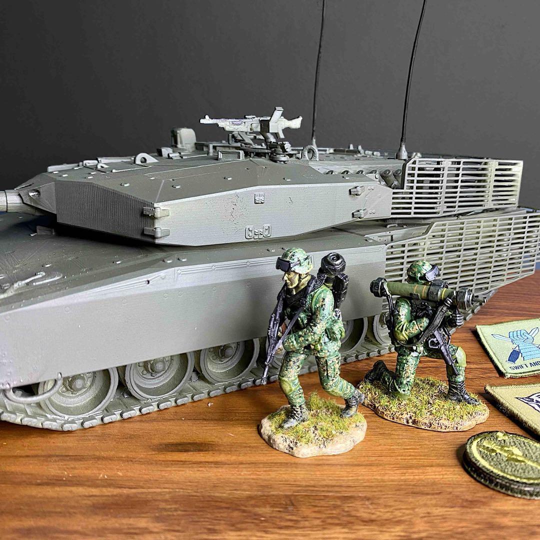 Leopard 2SG Tank 3D-Printed Resin Model - 1/72, 1/48, 1/35, 1/26 Scale ...