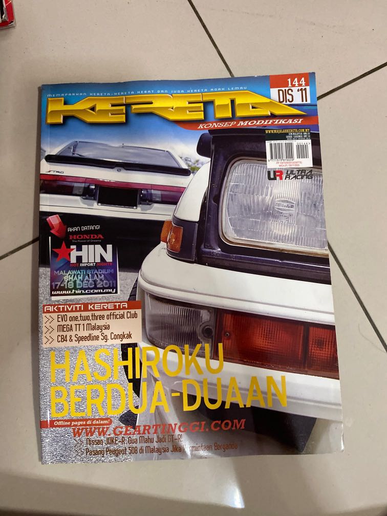 majalah kereta dis 2011 ae86 toyota, Hobbies & Toys, Books & Magazines ...
