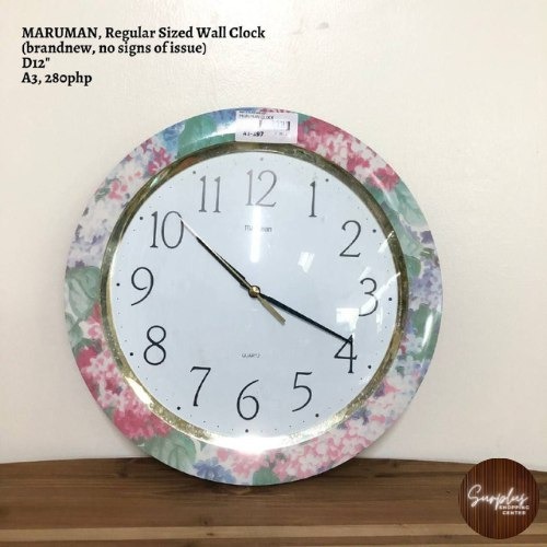 Maruman Regular Sized Wall Clock, Furniture & Home Living, Home Decor ...