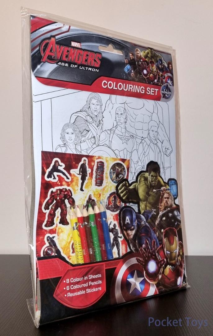 Marvel Avengers Colouring Set, Hobbies & Toys, Stationery & Craft ...