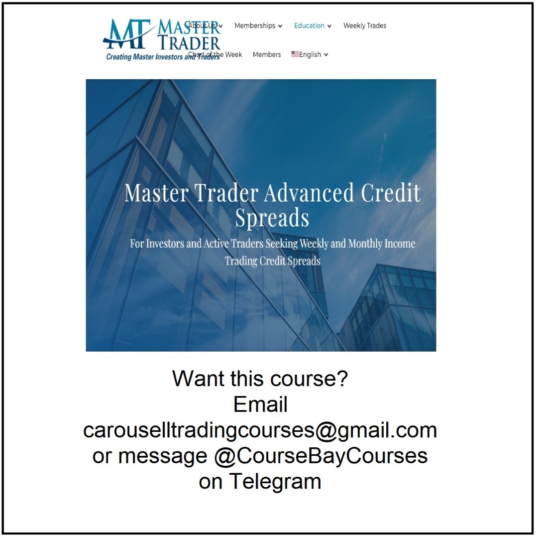Master Trader – Advanced Credit Spread, Hobbies & Toys, Books ...