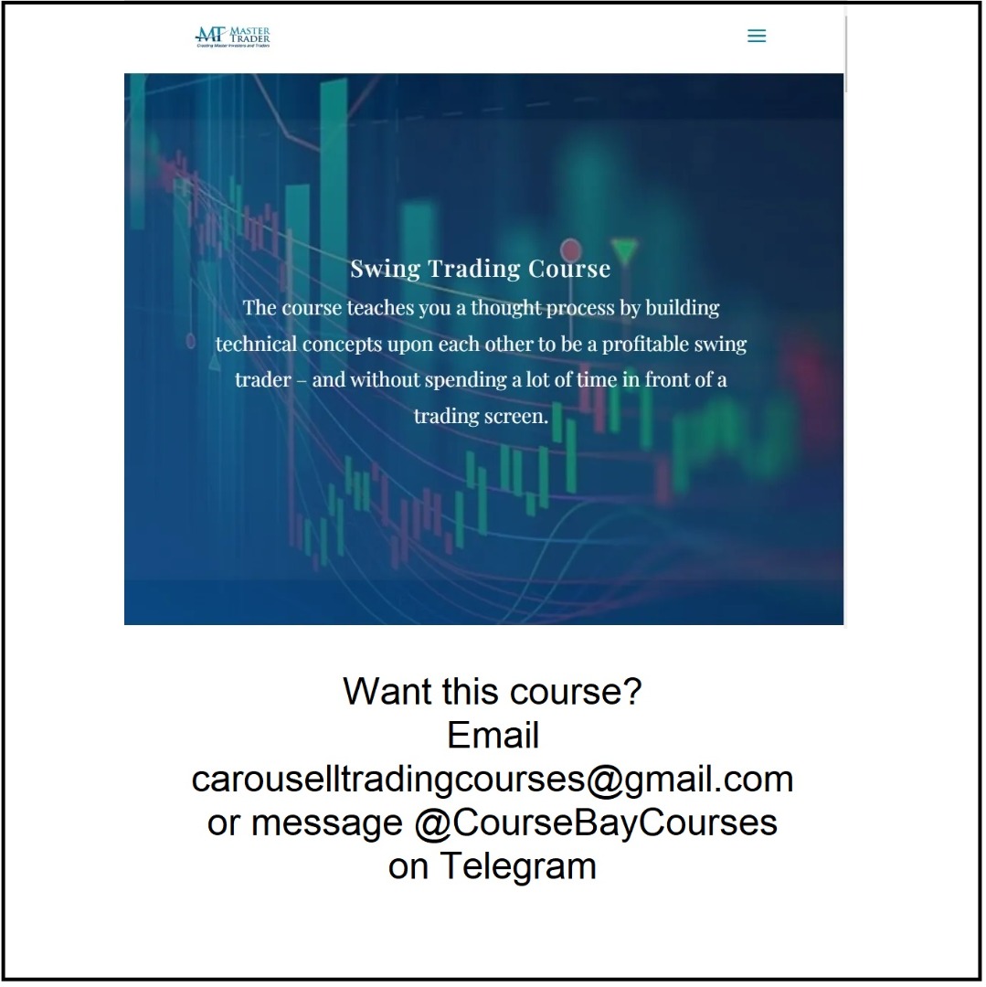 Master Trader – Swing Trading Course – Greg Capra, Hobbies & Toys ...