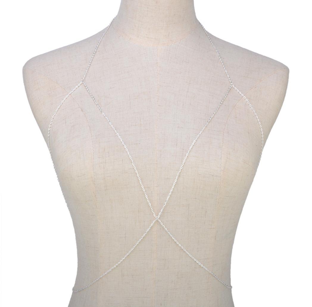 Minimalist Chest Chain Simple Body Chain Fashion Bikini Beach Chain ...