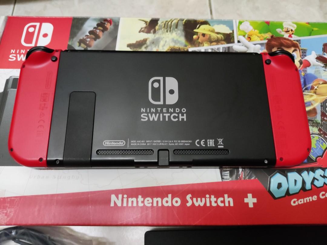Nintendo Switch v1 Mario edition Full set, Video Gaming, Video Game ...
