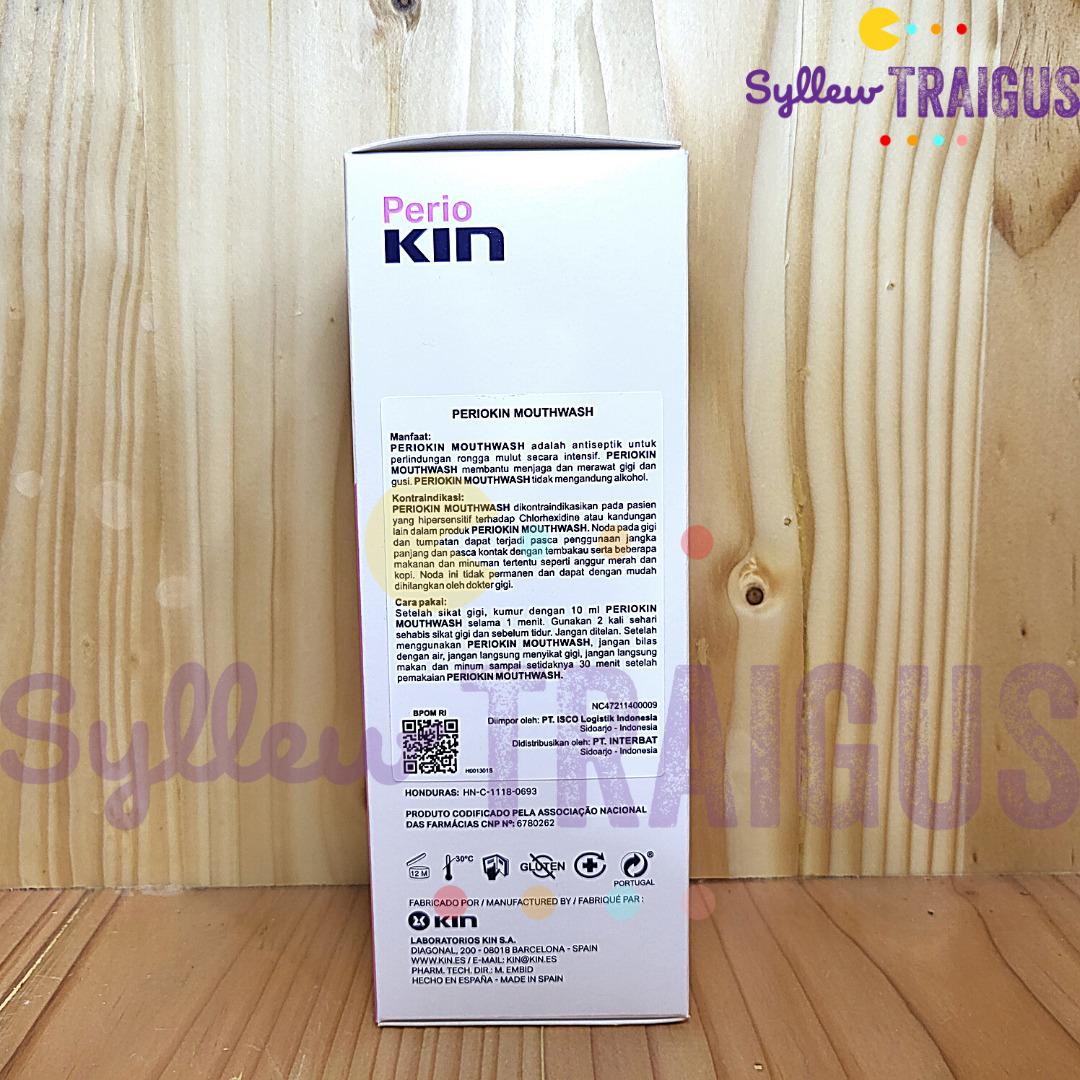 Obat Kumur Periokin KIN Gums Gencives Mouthwash 0.2% Chlorhexidine ...