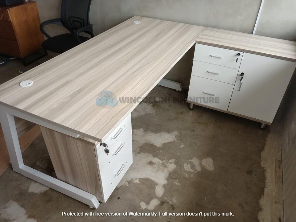 office executive table / L type table, Furniture & Home Living ...