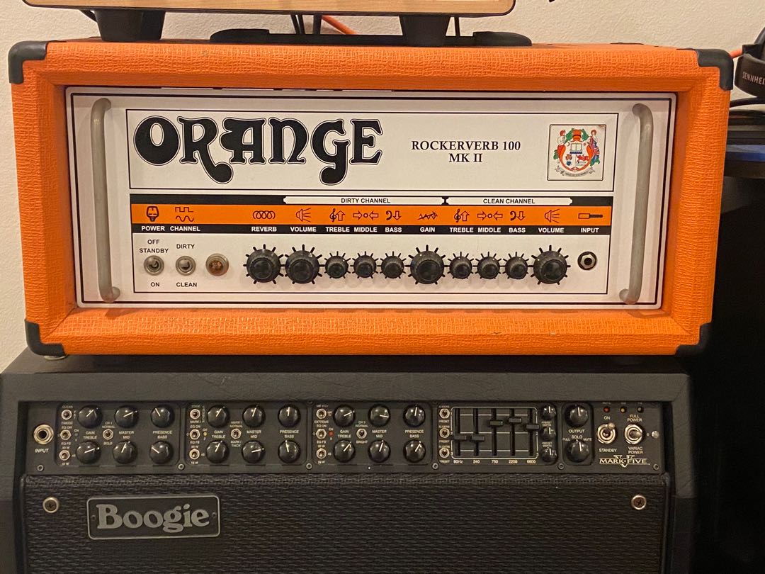 Orange Rockerverb MK-II, 100w amplifier, Hobbies & Toys, Music & Media ...