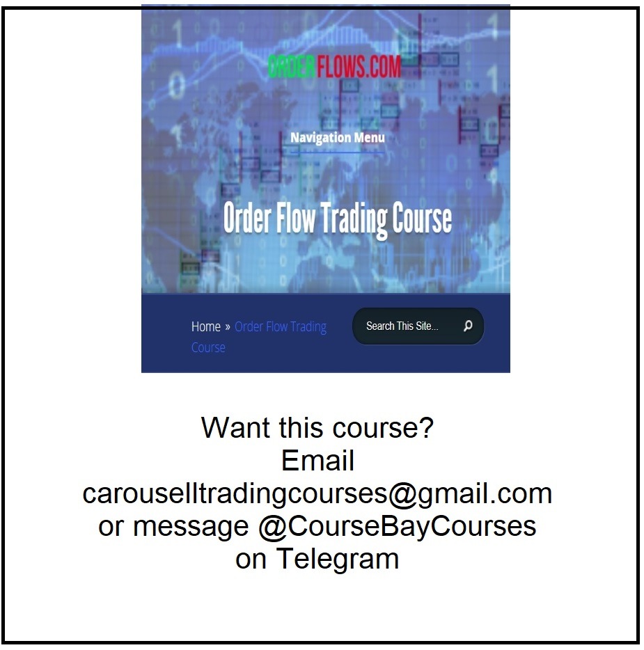 Order Flow Trading Course – Michael Valtos – Orderflows.com, Hobbies ...