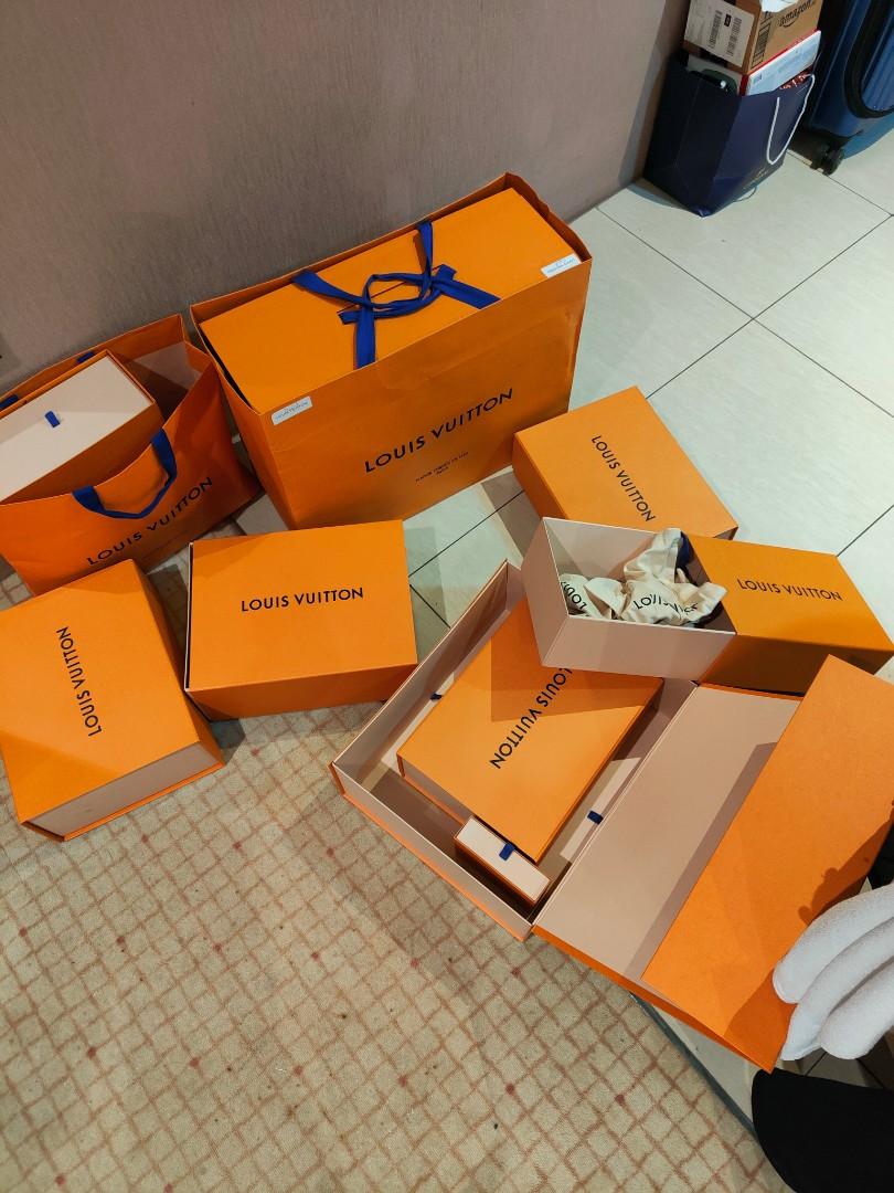 Original LV boxes from LV store, Luxury, Bags & Wallets on Carousell