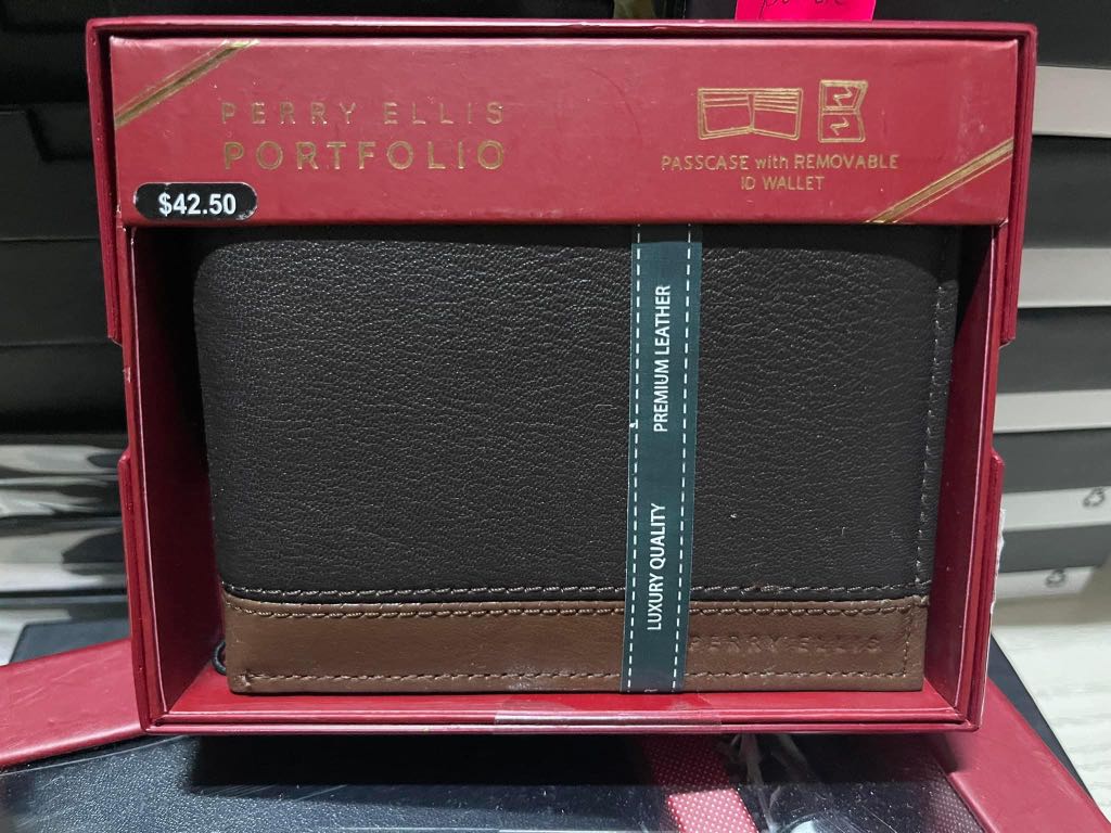 Perry Ellis Mens Bifold Wallet, Men's Fashion, Watches & Accessories ...