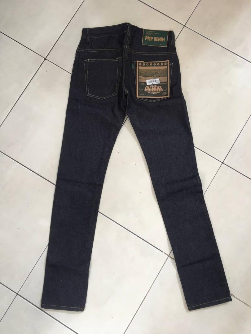PMP Denim Thaistick Dark Indigo Stretch - 29, Fesyen Pria, Pakaian , Bawahan di Carousell