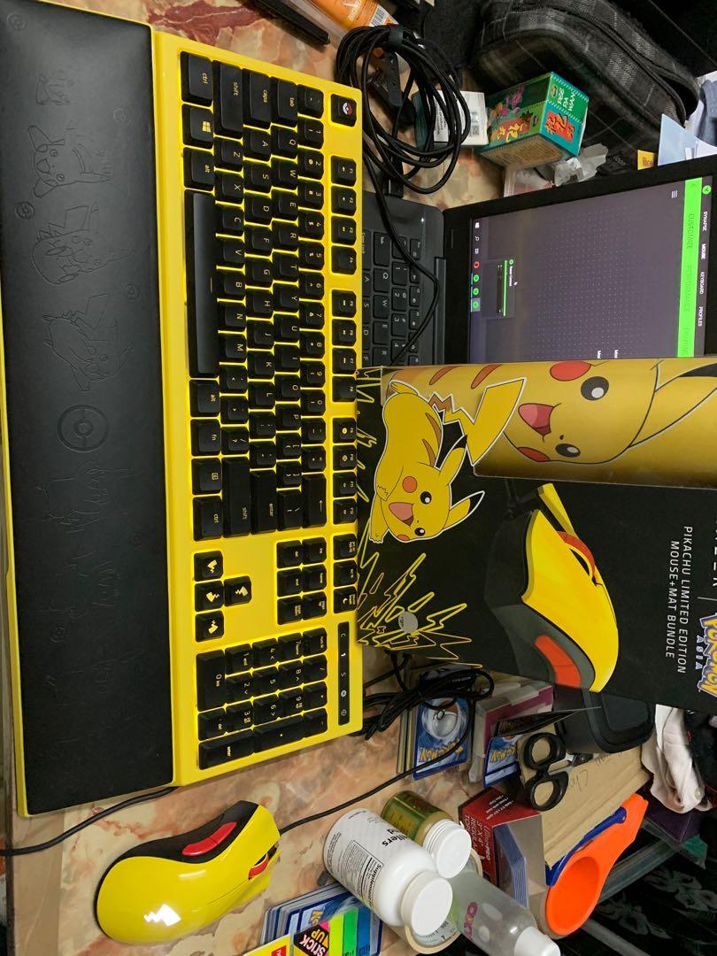 Razer Pikachu Limited Edition Keyboard And Mouse Computers And Tech Parts And Accessories