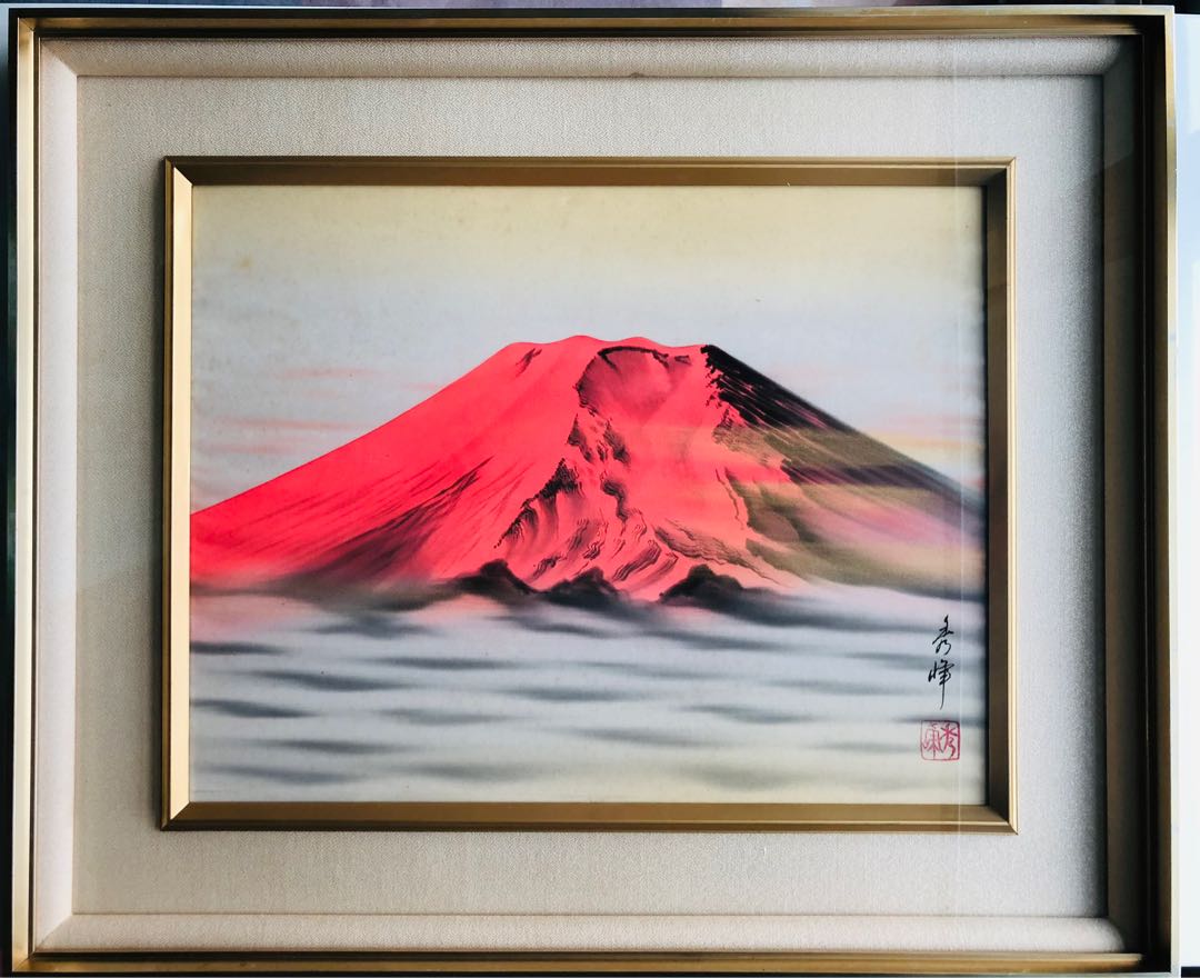 Red Fuji Silk art, Furniture & Home Living, Home Decor, Wall Decor on ...