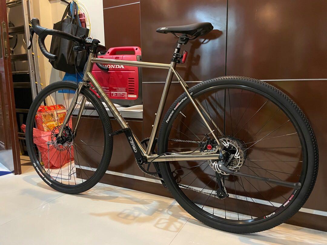 Steel Road Bike / SEABOARD CX01 steel gravel bike / Road bike disc brake, Sports Equipment ...