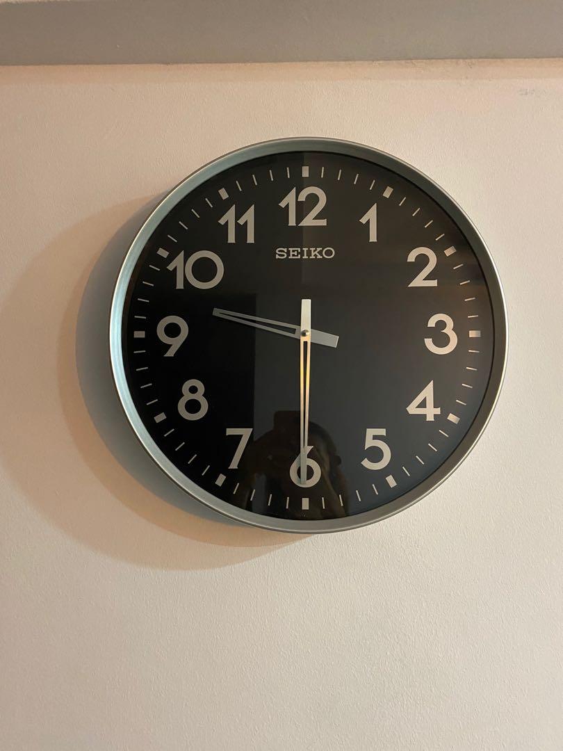 Seiko wall clock, Furniture & Home Living, Home Decor, Clocks on Carousell