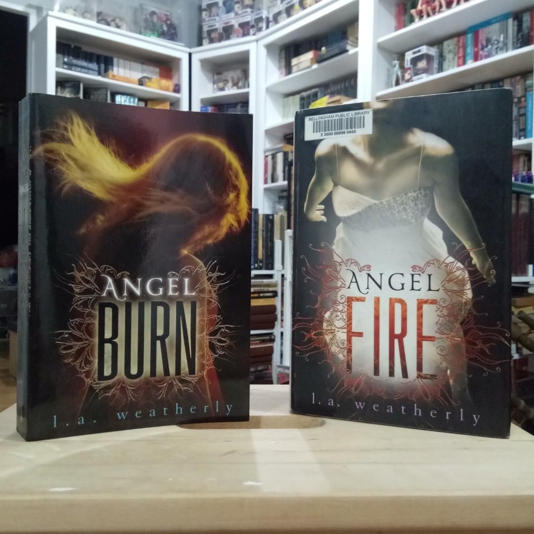 (Set) Angel Burn and Angel Fire by L.A. Weatherly, Hobbies & Toys ...