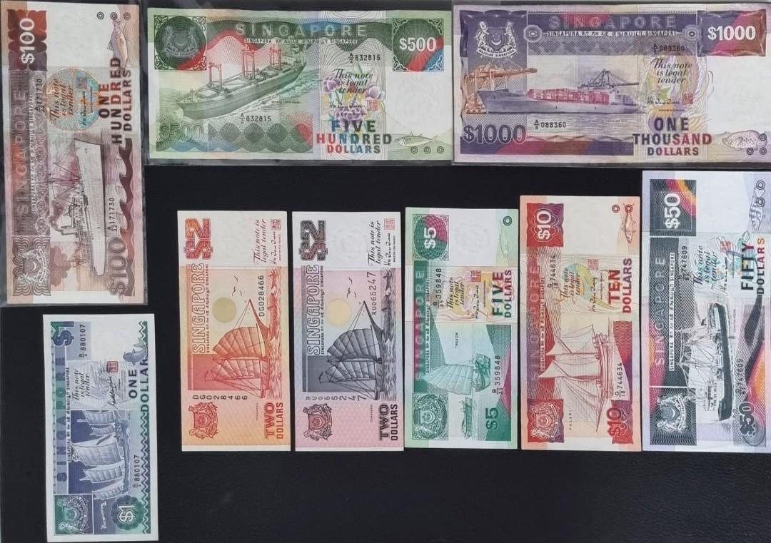 Singapore note set, Hobbies & Toys, Memorabilia & Collectibles ...