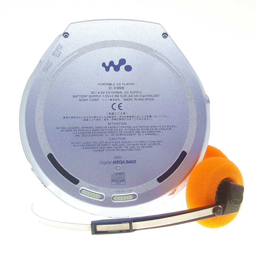 Sony Discman/Walkman D-E999 Ultra Slim Portable CD Player in mint Condition, Audio, Portable ...