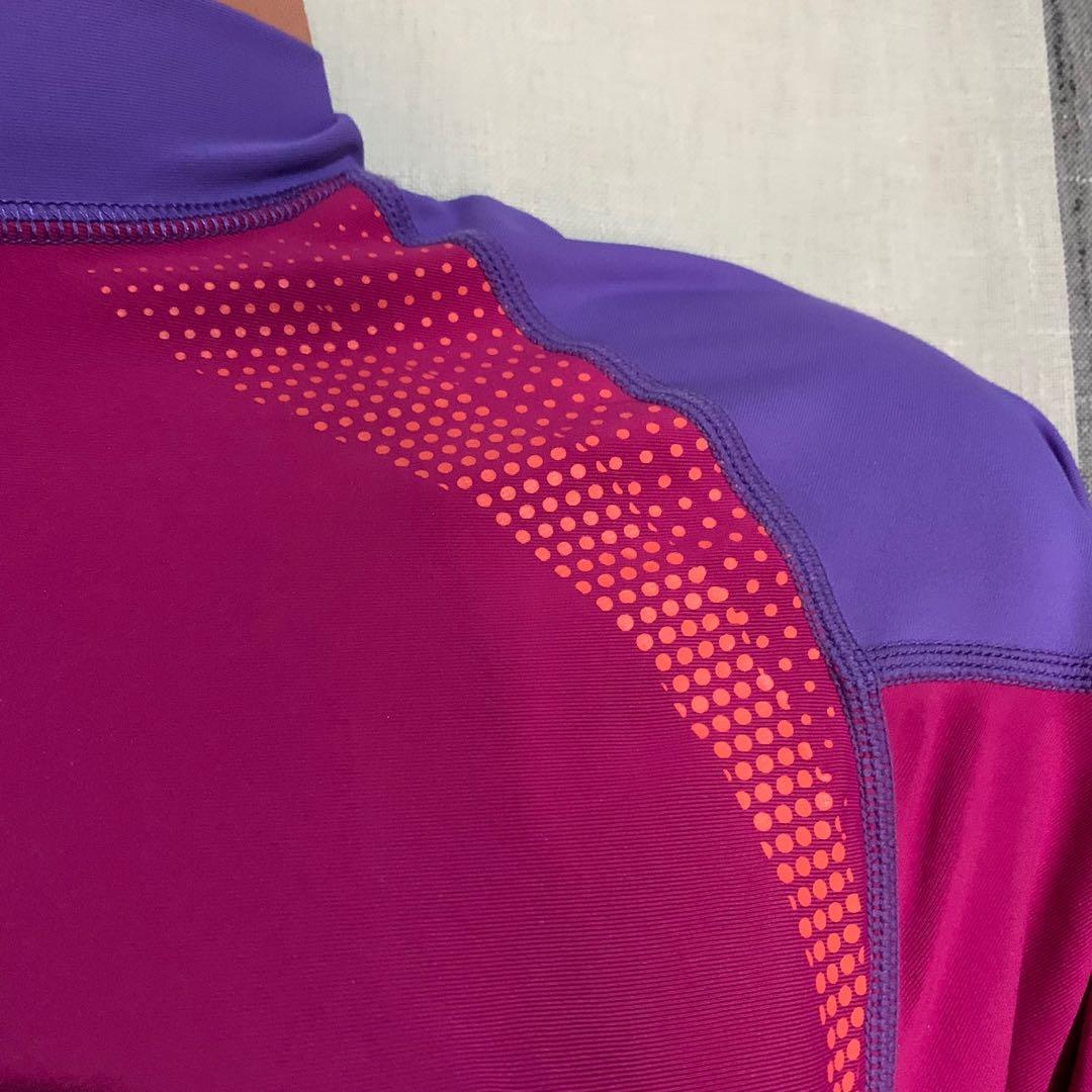 Speedo Rash Guard Fuchsia Pink, Women's Fashion, Swimwear, Rash guard ...