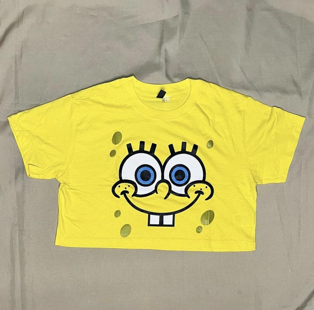 Spongebob H&M Hanging Cropped Top, Women's Fashion, Tops, Others Tops ...