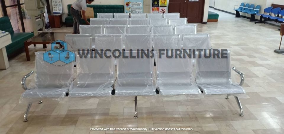 STEEL GANG CHAIR/ FREE INSTALLATION, Furniture & Home Living, Office ...