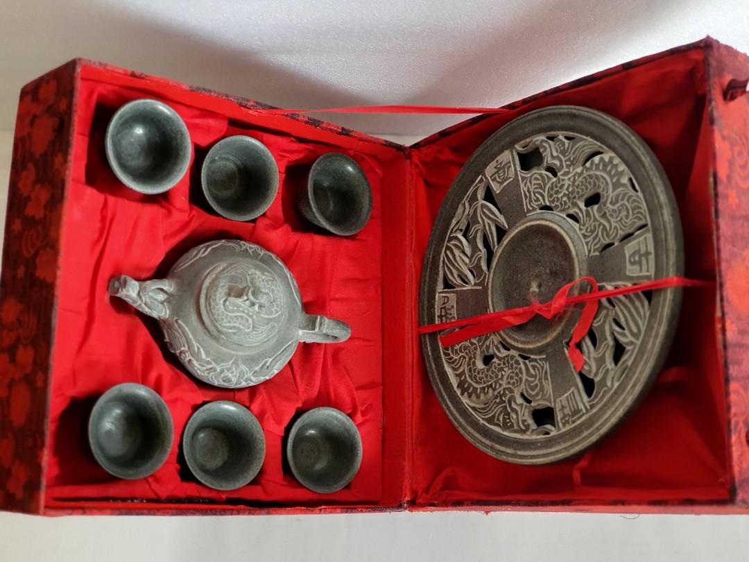 Stonecraft Chinese Tea Set, Furniture & Home Living, Kitchenware ...