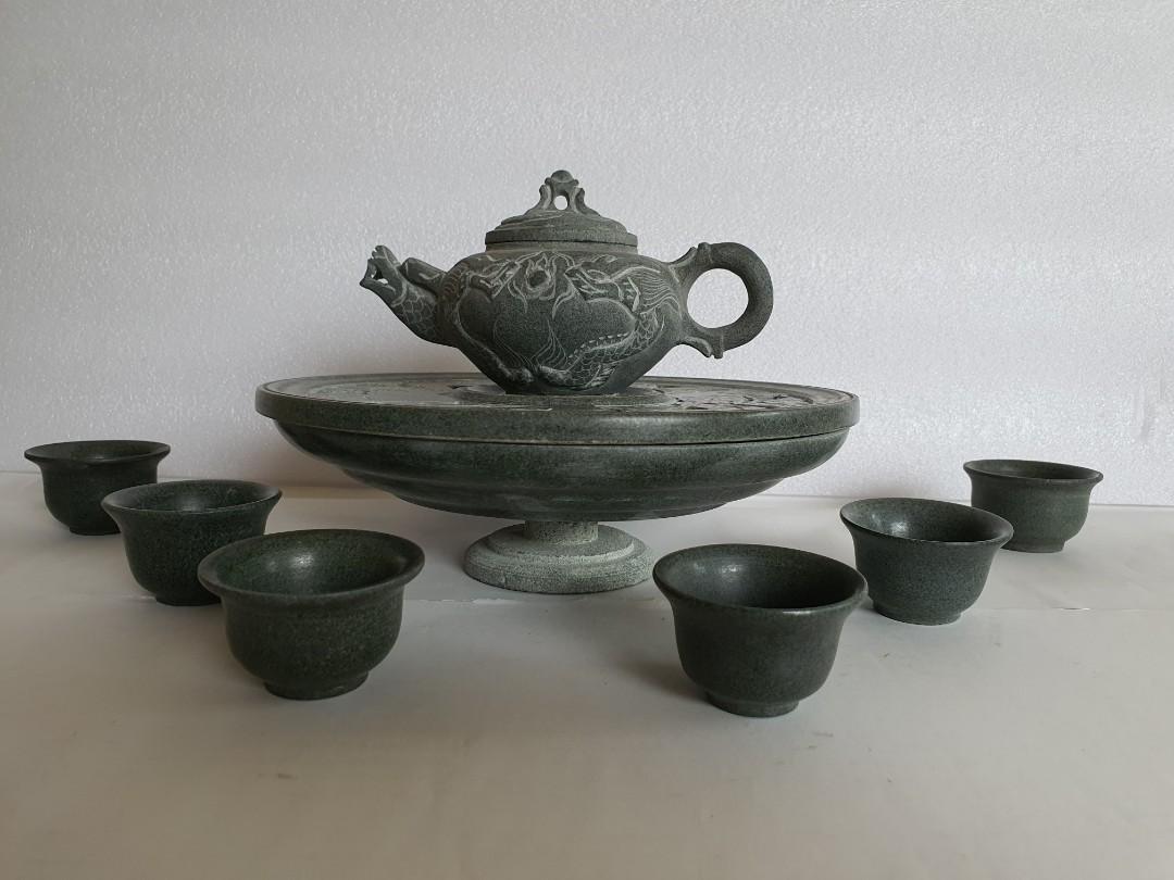 Stonecraft Chinese Tea Set, Furniture & Home Living, Kitchenware ...