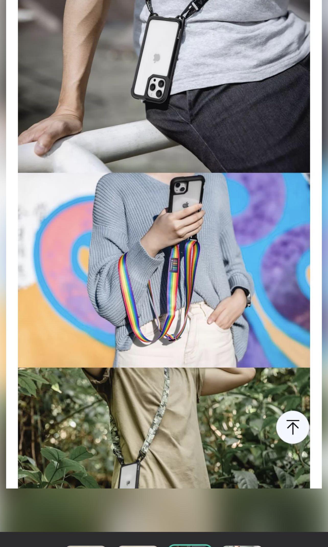 SwitchEasy cross body handphone lanyard / neck strap, Mobile Phones ...