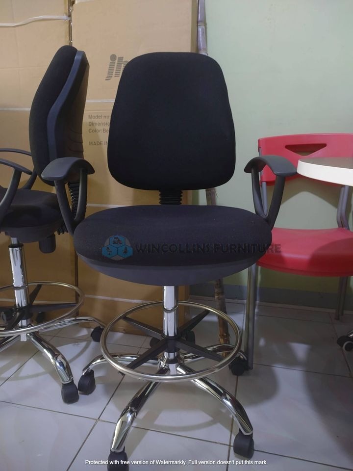 TELLER CHAIR/ DRAFTING CHAIR, Furniture & Home Living, Office Furniture ...