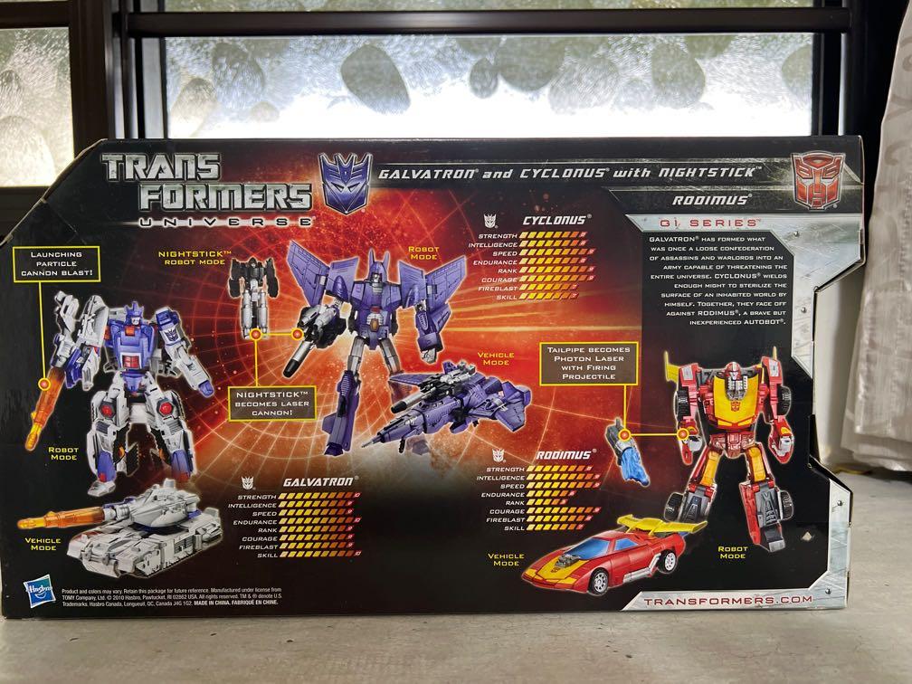 Transformers Universe Galvatron, Cyclones, Rodimus, Hobbies & Toys ...