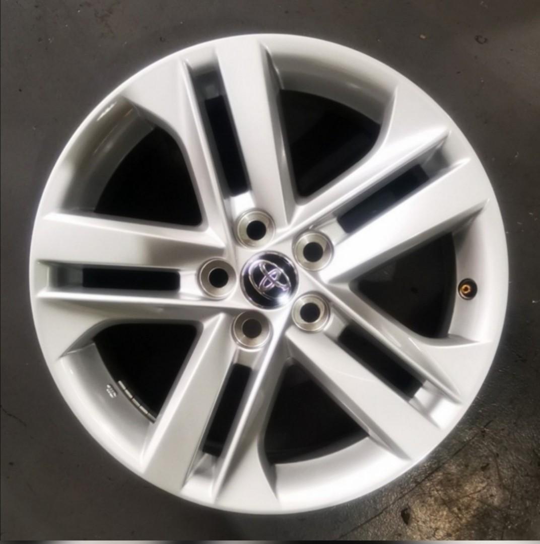 Used 16" Original Toyota Rims, Car Accessories, Tyres & Rims on Carousell