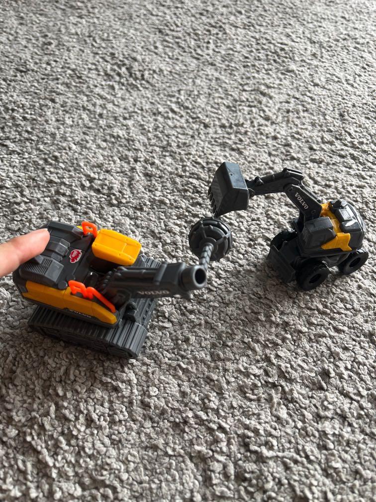 Volvo construction vehicle toy digger wrecking ball excavator, Hobbies ...