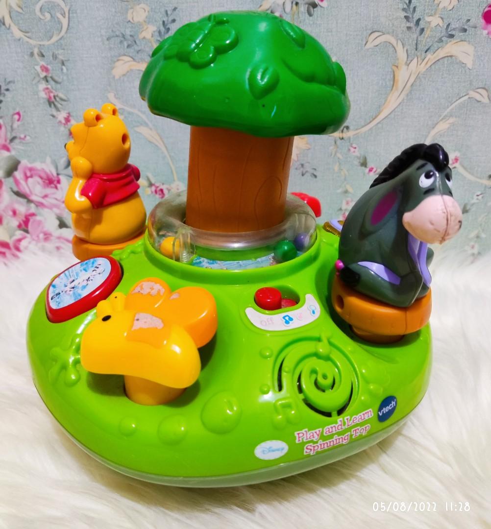 Vtech Winnie The Pooh Play and Learn Spinning Top, Babies & Kids ...