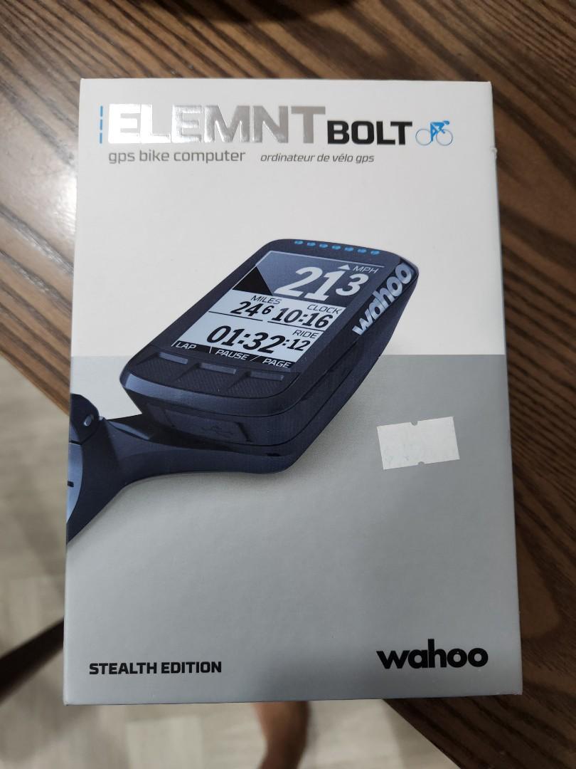 Wahoo Elemnt Bolt V1 Stealth Edition, Sports Equipment, Bicycles ...