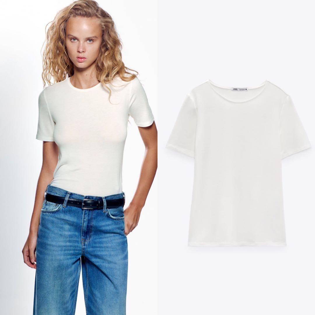 ZARA Basic White Shirt (on hand), Women's Fashion, Tops, Shirts on ...