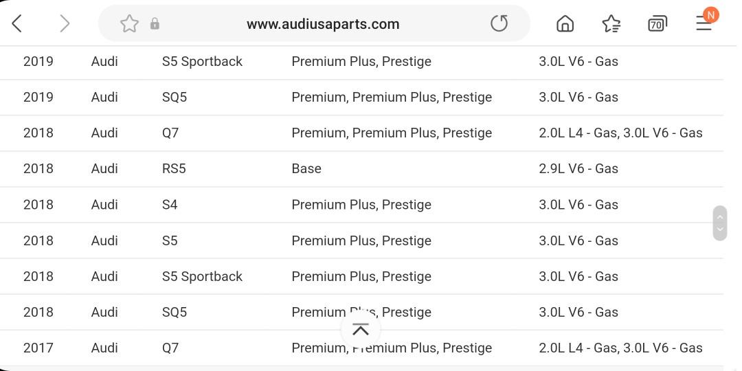 0D5398009 GENUINE AUDI TRANSMISSION FILTER, Car Accessories ...