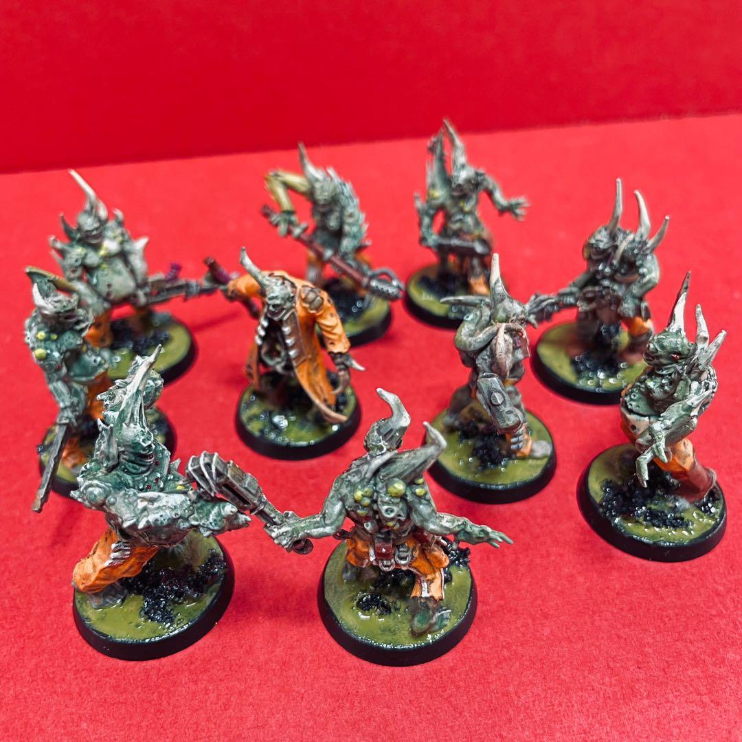 10 nicely painted Poxwalkers GW Games Workshop Warhammer Miniature 40K ...