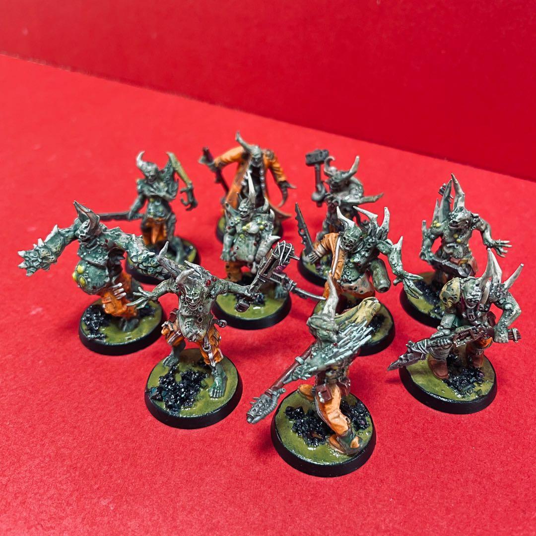 10 nicely painted Poxwalkers GW Games Workshop Warhammer Miniature 40K ...