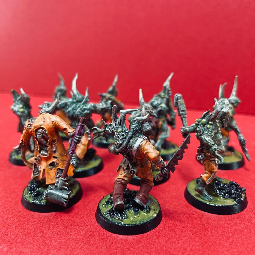 10 nicely painted Poxwalkers GW Games Workshop Warhammer Miniature 40K ...
