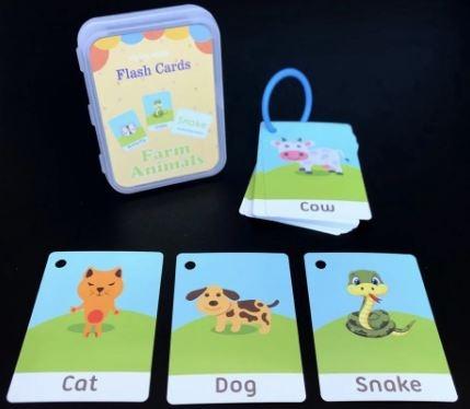 10 SET Kids English Reading Learning Flash Cards for Children Early ...