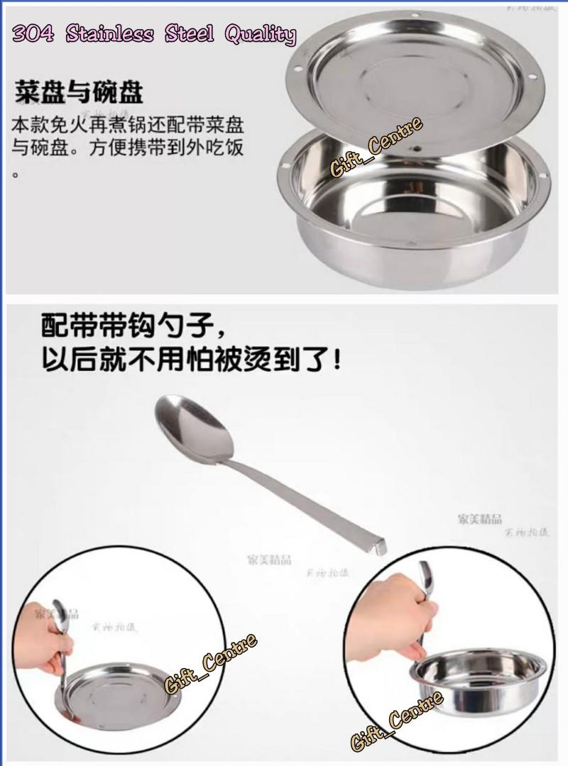 1.5L Mini Thermal Cooker / 304 Stainless Steel Thermal Pot ( 1 - 3 pax ...